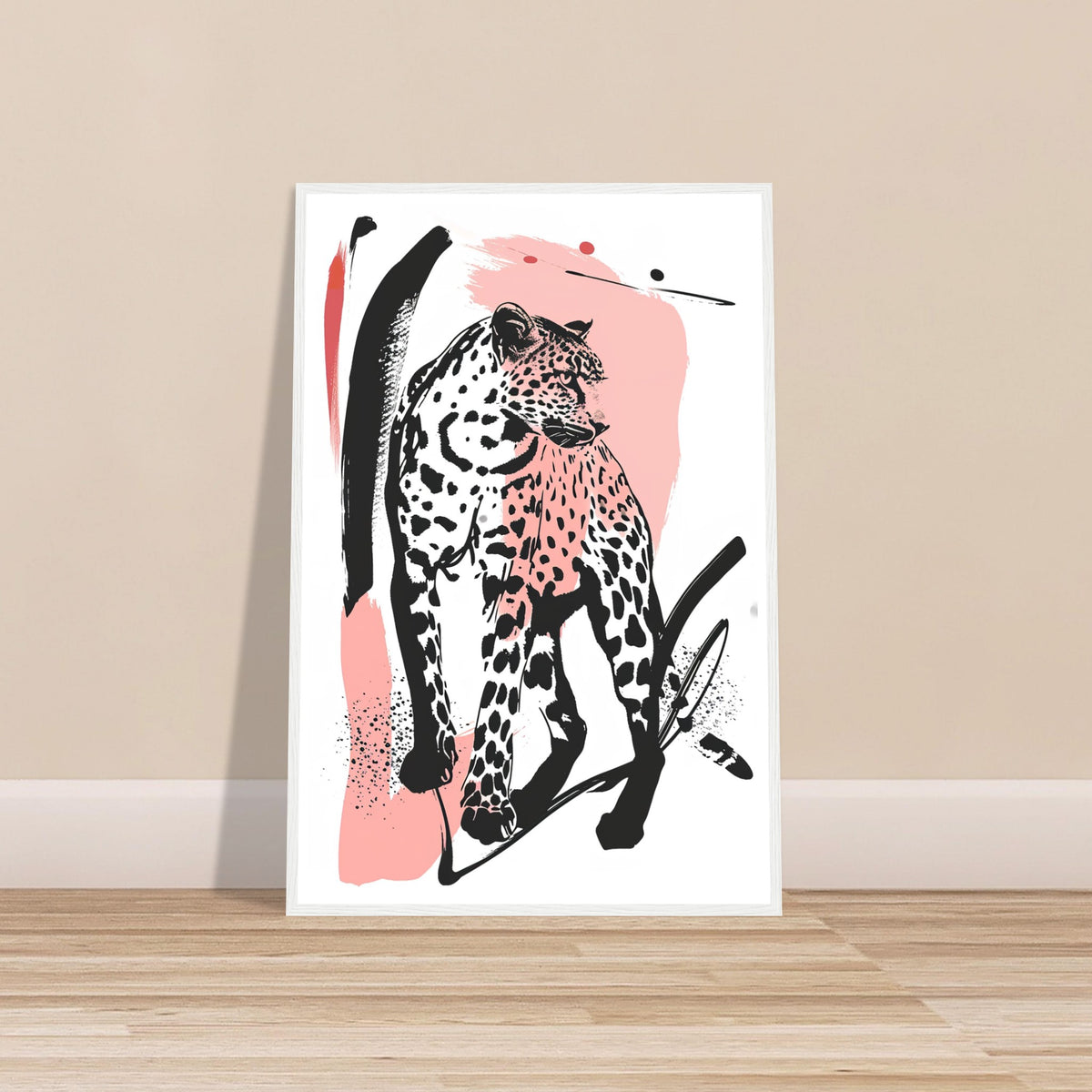 Minimalist Leopard Movement Wall Art Print – ART ilk